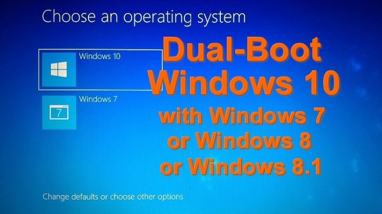 HOW TO: Install two or more operating systems on one PC / Dual-boot